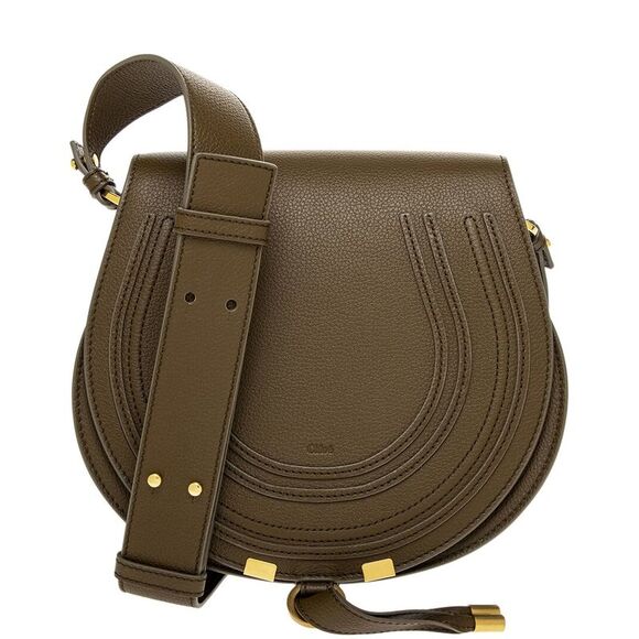 Chloé | Bags | Chlo Medium Marcie Leather Saddle Bag Brown | Poshmark
